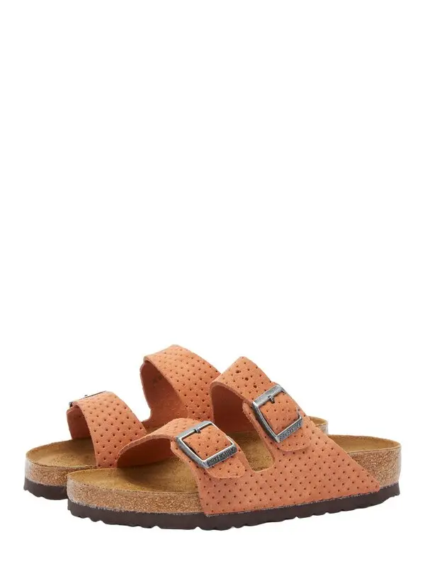 BIRKENSTOCK Arizona Sandals - Burnt Orange Embossed Dots
