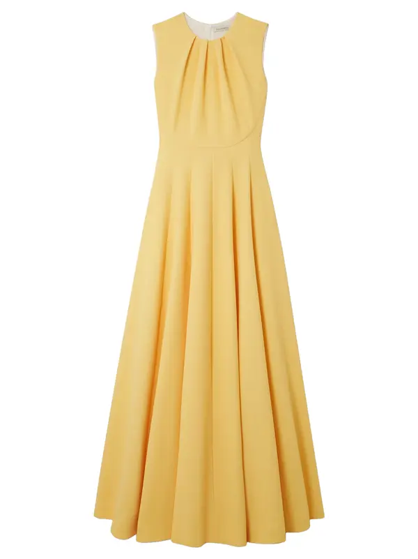 EMILIA WICKSTEAD Marlease Stretch-crepe Gown - Yellow