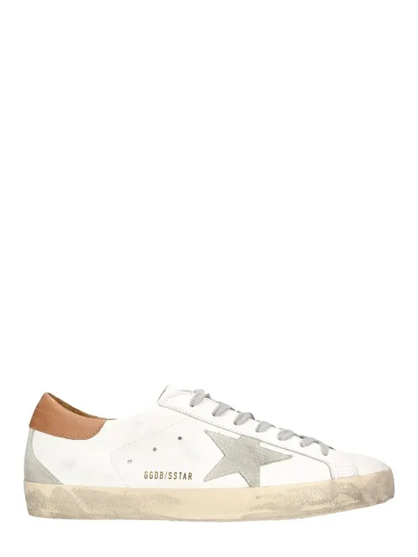 GOLDEN GOOSE Super-star Leather Sneakers - Beige