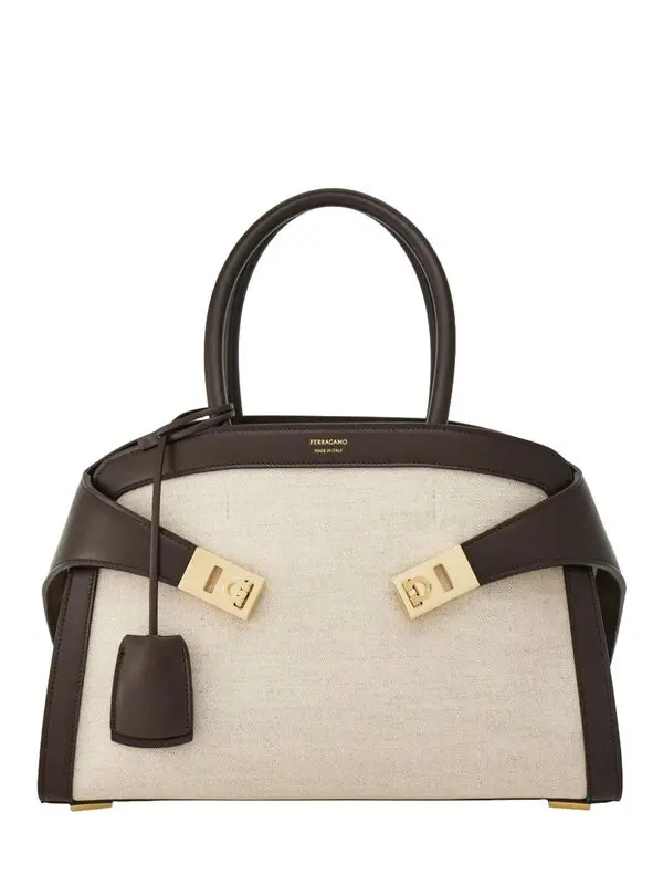 FERRAGAMO Small Hug Tote Bag - Neutrals