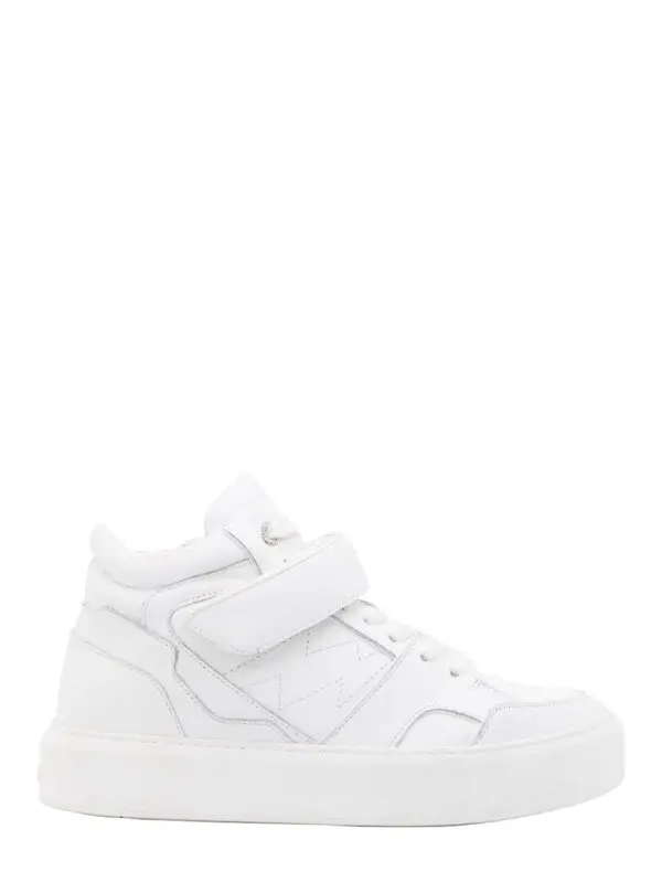 Zadig&Voltaire Flash Mid-top Flatform Sneakers - White
