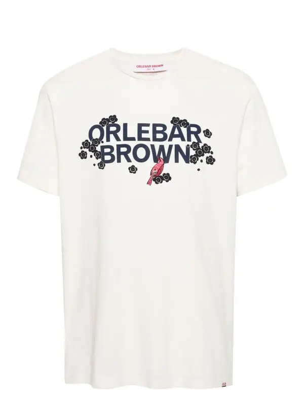 Orlebar Brown Logo-print Cotton Blend T-shirt - White