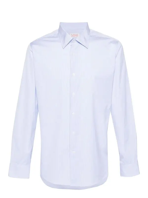 FURSAC Striped Poplin Shirt - Blue