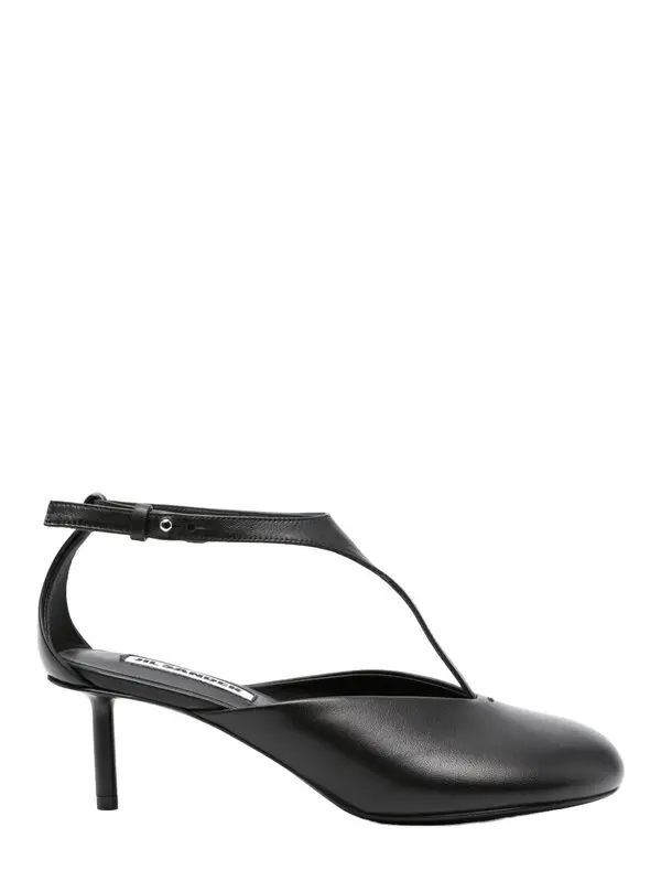 JIL SANDER 65mm Leather Pumps - Black