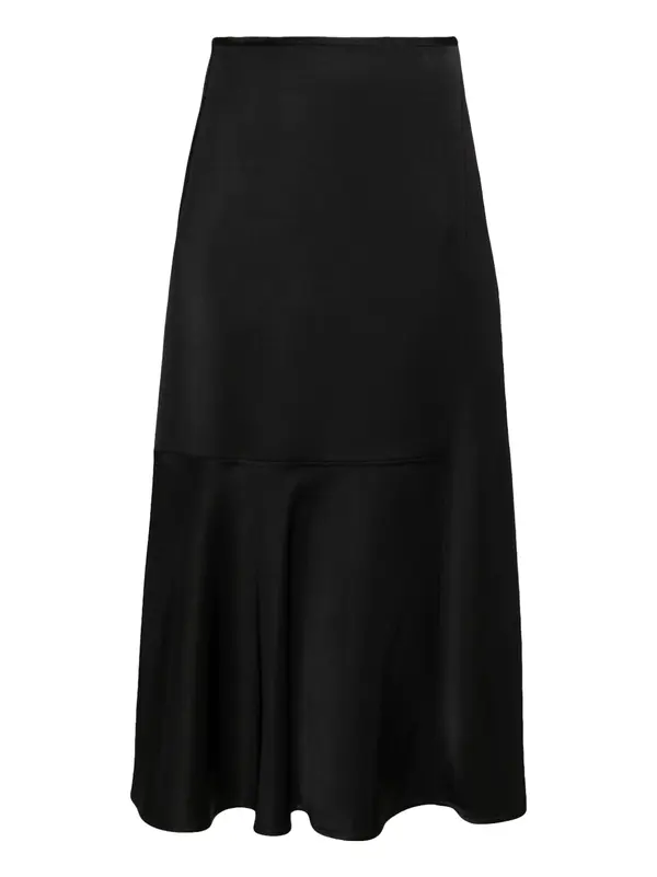 JIL SANDER High-waisted Panelled Midi Skirt - Black