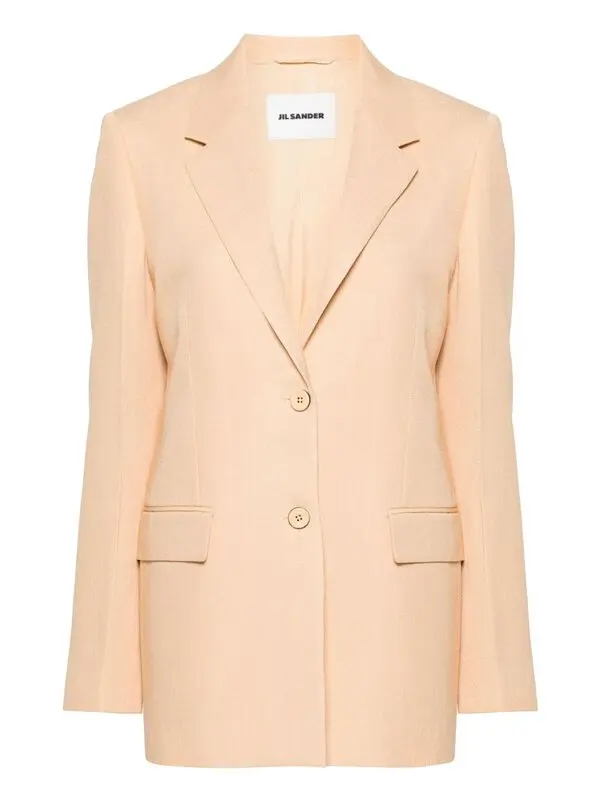 JIL SANDER Single-breasted Blazer - Orange