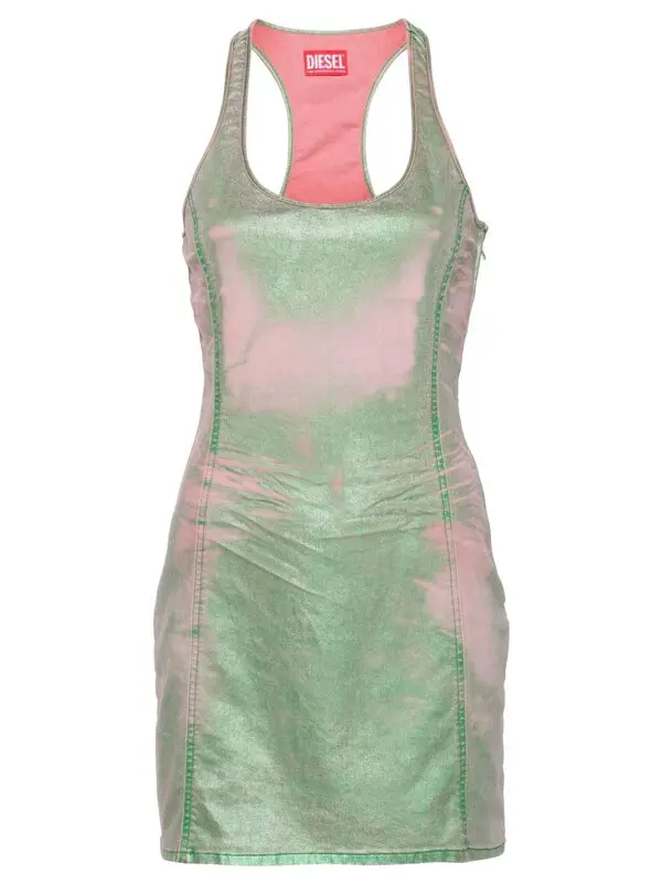 DIESEL® De-arlyn-s Laminated Mini Dress - Pink