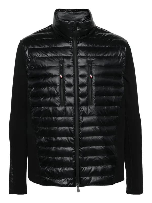 Moncler Quilted Zip-up Jacket - Black