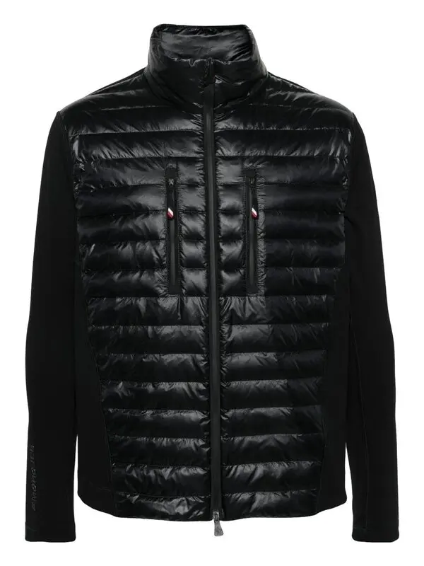 Moncler Quilted Zip-up Jacket - Black