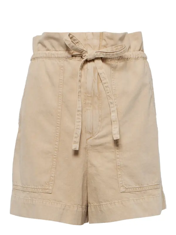 MARANT ETOILE Ipolyte High-rise Denim Shorts - Brown