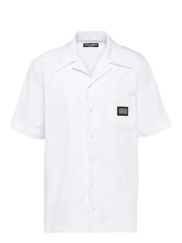 Dolce & Gabbana Logo Cotton Shirt - White