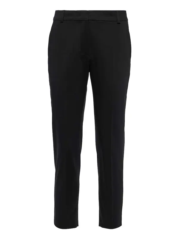 Max Mara Lince Cropped Slim Pants - Black