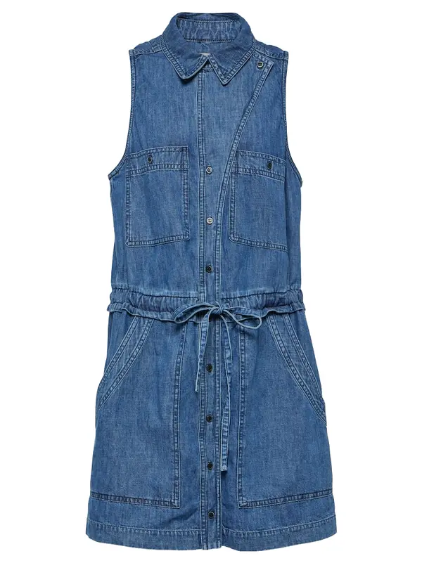 MARANT ETOILE Ines Denim Mini Dress - Blue