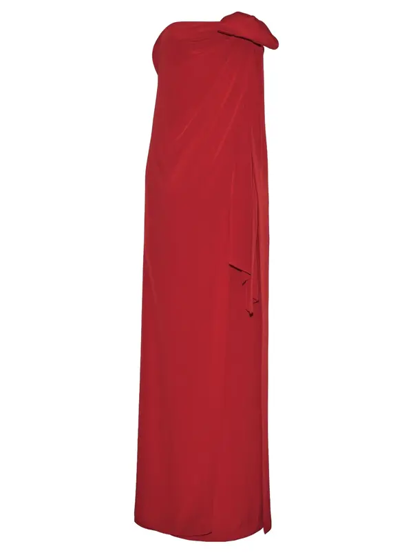 Adam Lippes Silk Maxi Dress - Red