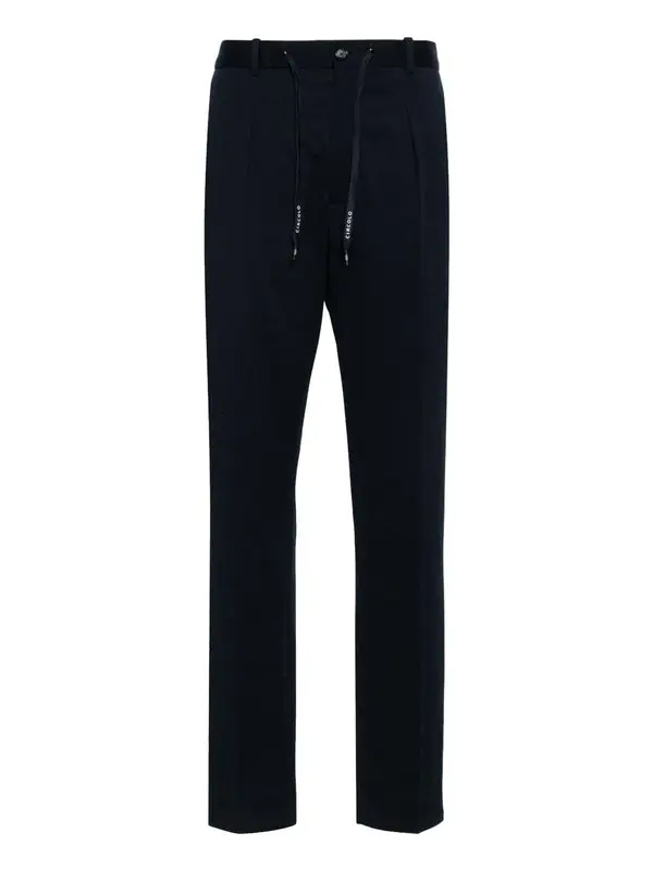 CIRCOLO 1901 Pleat-detail Straight-leg Trousers - Blue