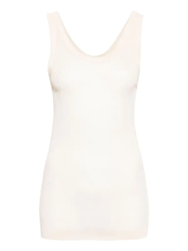 LEMAIRE Semi-sheer Tank Top - Neutrals