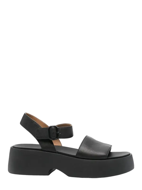 Camper Tasha 55mm Leather Sandals - Black