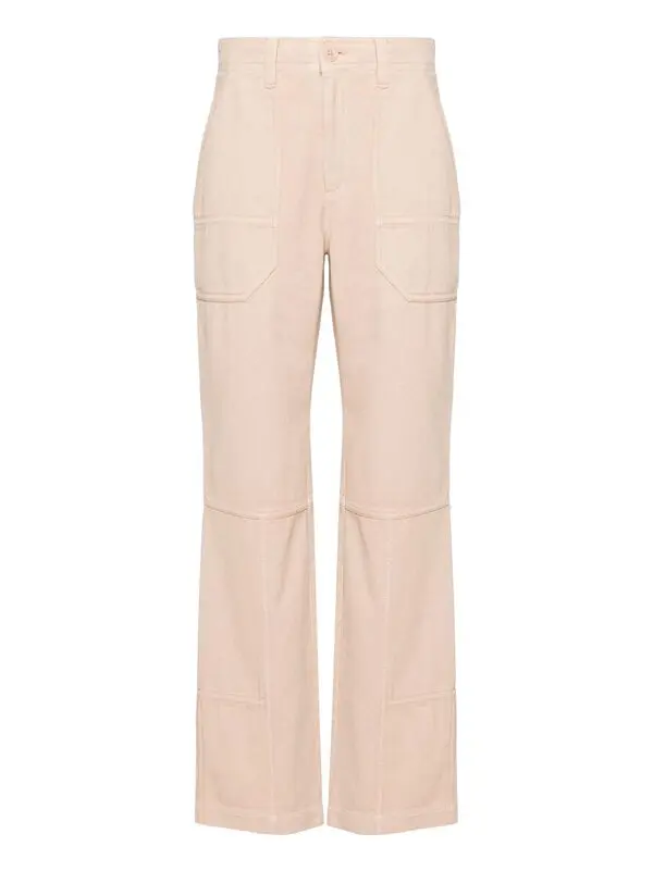 Zadig&Voltaire Pepper High-waist Straight-leg Trousers - Neutrals