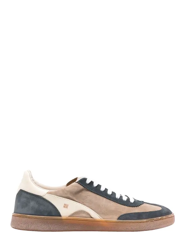 Moma Panelled Suede Sneakers - Brown