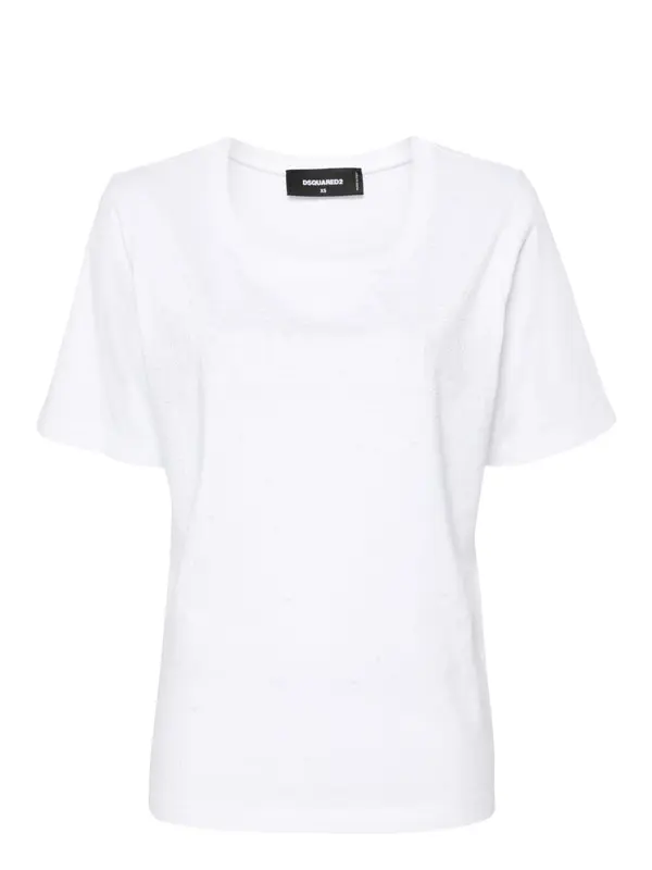 Dsquared2 Crystal-embellished T-shirt - White