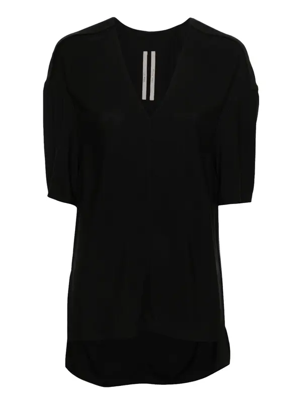 Rick Owens V-neck Blouse - Black