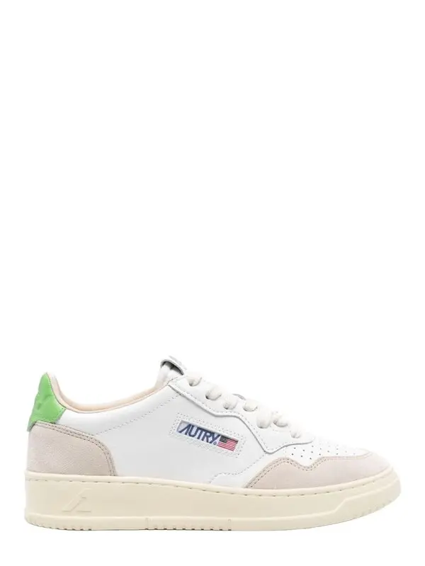AUTRY Medalist Suede-panel Sneakers - White