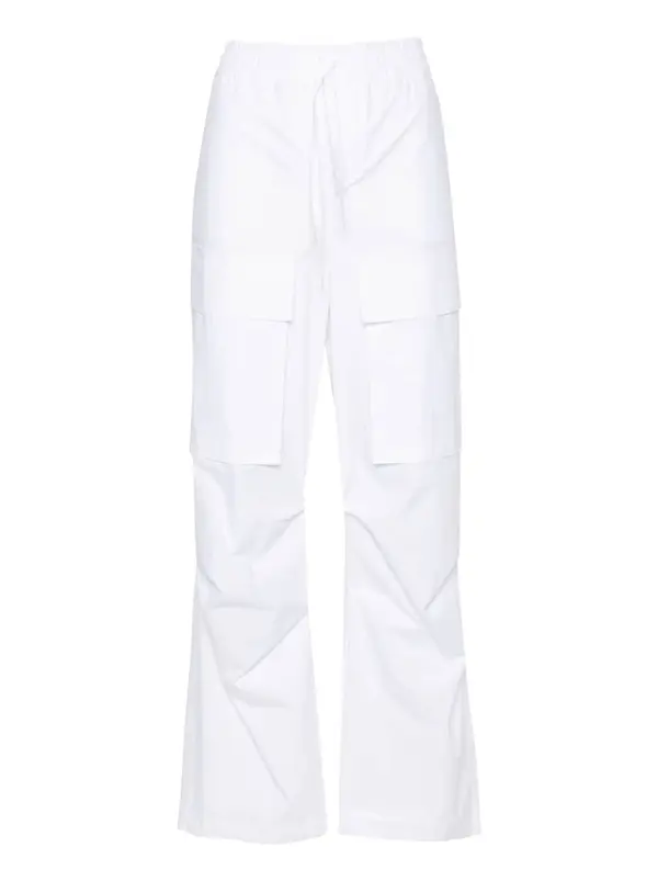 P.a.r.o.s.h Straight-leg Cotton Cargo Trousers - White