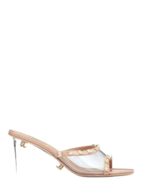 Valentino Garavani Rockstud-embellished Wedge Sandals - Neutrals