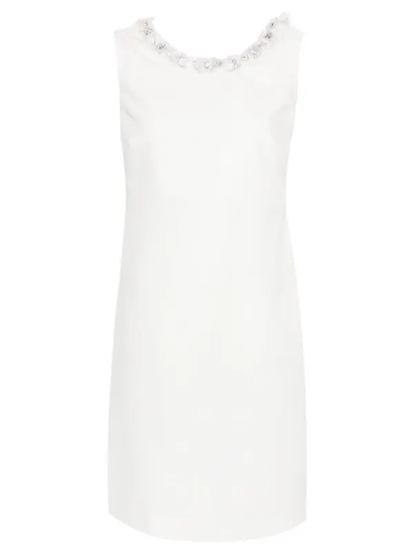 P.a.r.o.s.h Sequin-embellished Mini Dress - Neutrals