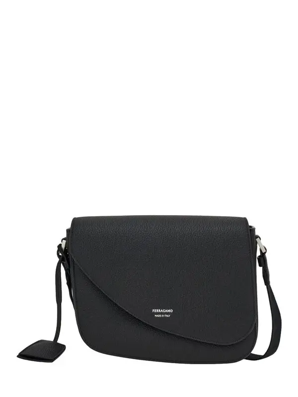 FERRAGAMO Fiamma Cross Body Bag - Black