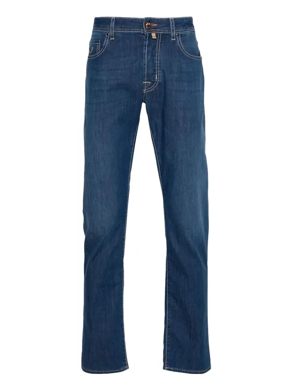 Jacob Cohen Mid-rise Slim-fit Jeans - Blue