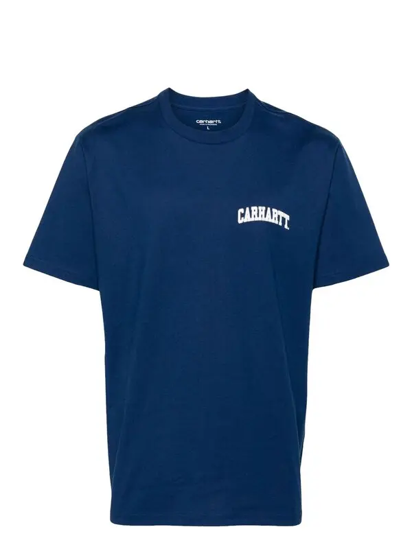 Carhartt Work In Progress University Script Cotton T-shirt - Blue