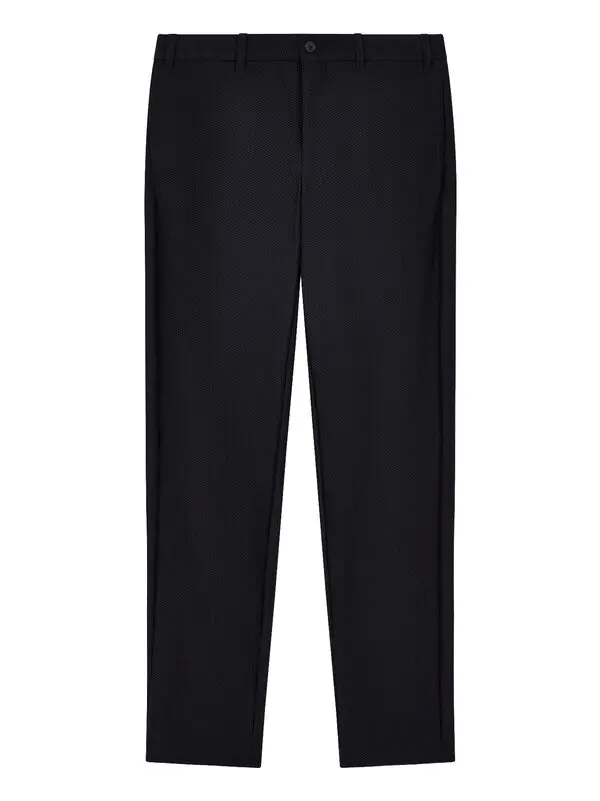 Giorgio Armani Technical Waffle Trousers - Black