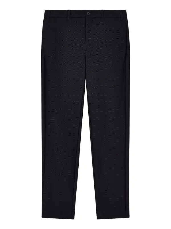 Giorgio Armani Technical Waffle Trousers - Black