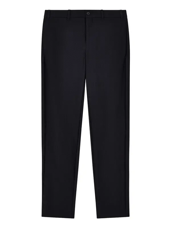 Giorgio Armani Technical Waffle Trousers - Black