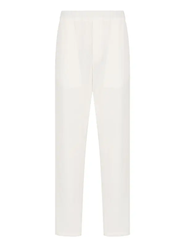 Giorgio Armani Technical Waffle Trousers - White