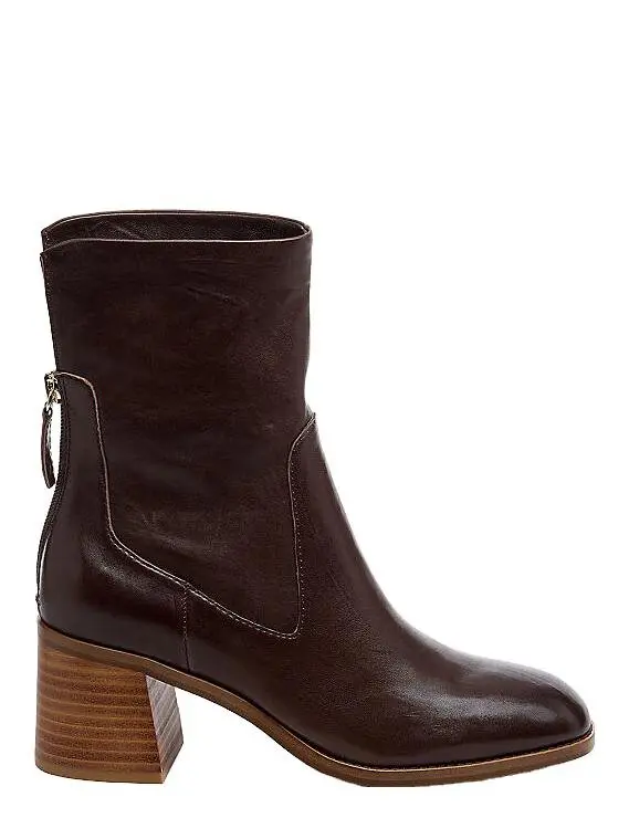 KELSI DAGGER BROOKLYN Island Heeled Boots - Dark Brown