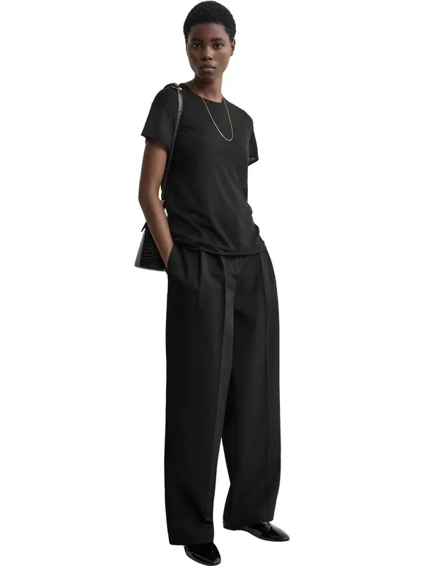 TOTEME Relaxed Chino Trousers - Black