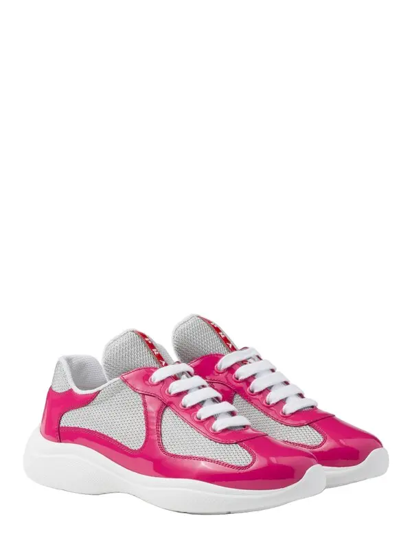 Prada America's Cup Biker Sneakers - Peony Pink