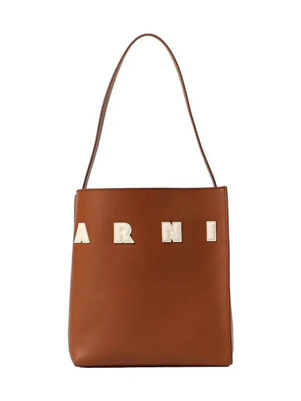 Marni Logo Shoulder Bag - Leather