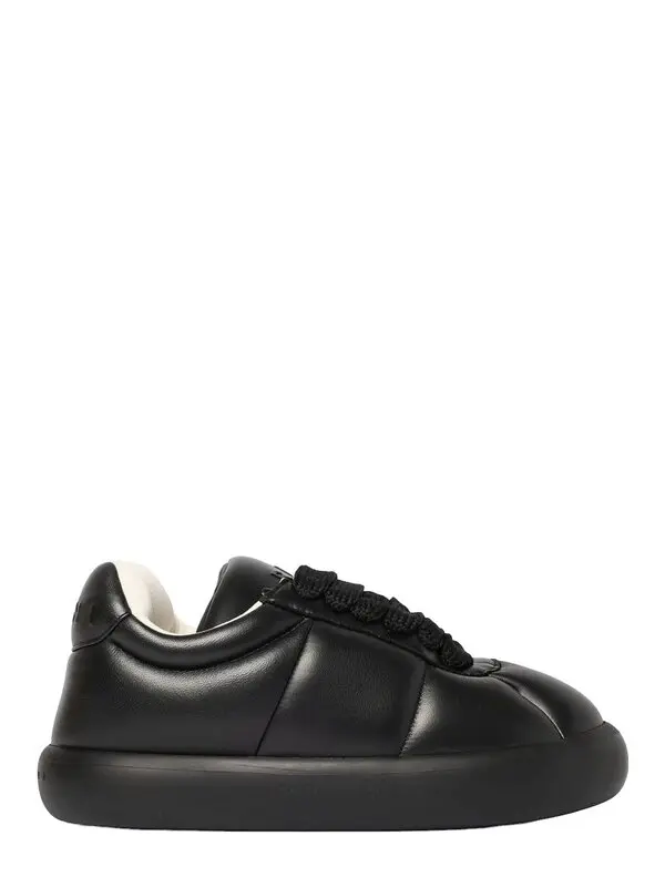 Marni Padded Leather Sneakers - Black