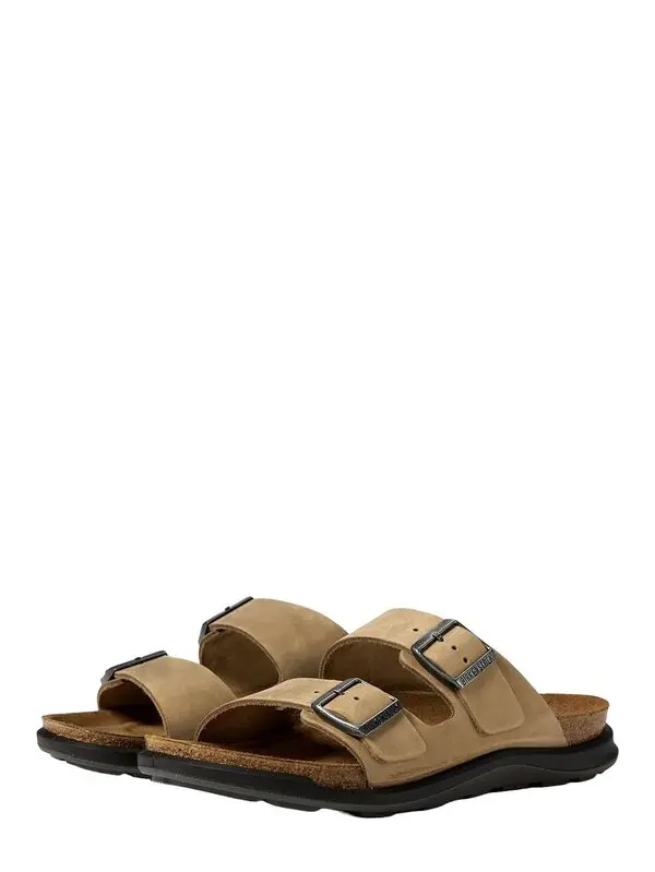 BIRKENSTOCK Arizona Rugged Leather Sandals - Brown