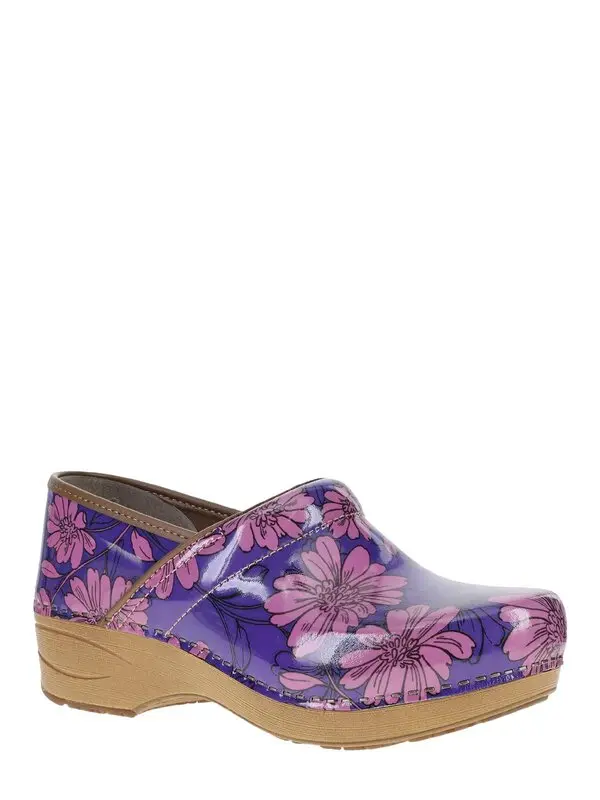 Dansko Xp 2.0 Clog - Purple Bloom Patent