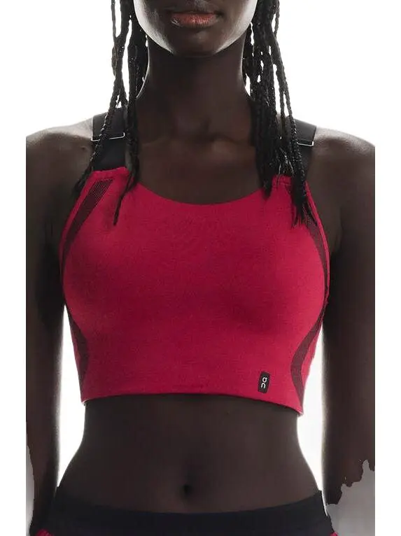 On Performance Flex Sports Bra - Grenadine/black