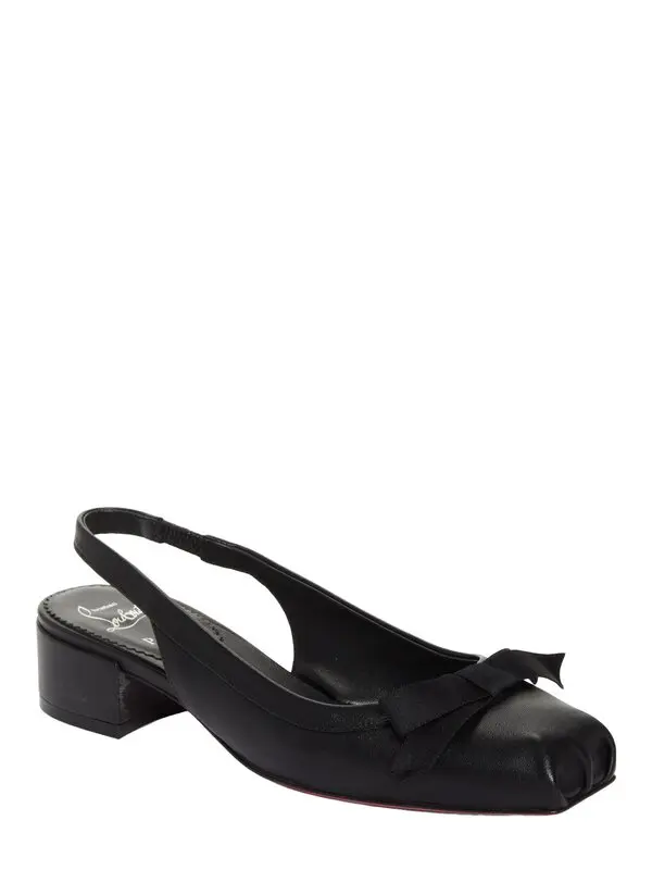 CHRISTIAN LOUBOUTIN Mamaflirt Slingback Pumps - Black