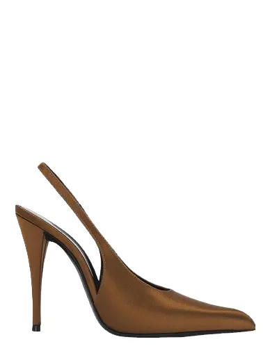 Saint Laurent Faye Slingback Pump - Deep Cognac
