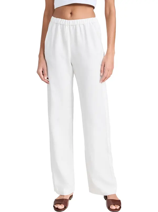 Enza Costa Twill Everywhere Trousers - Off White