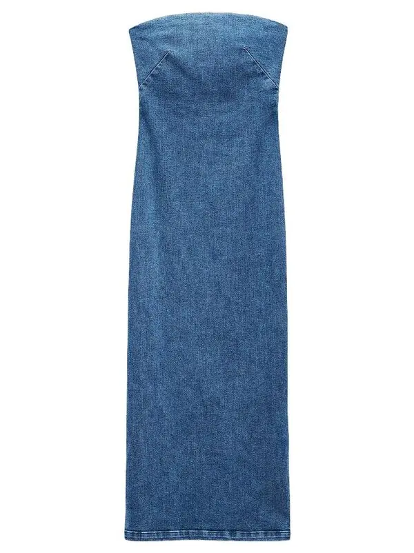 Rag & Bone Jasmine Stretch Denim Midi-dress - Elle