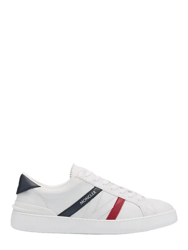 Moncler Monaco M Leather Low-top Sneakers - White
