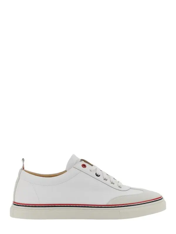 Thom Browne Low-top Leather Sneaker - White
